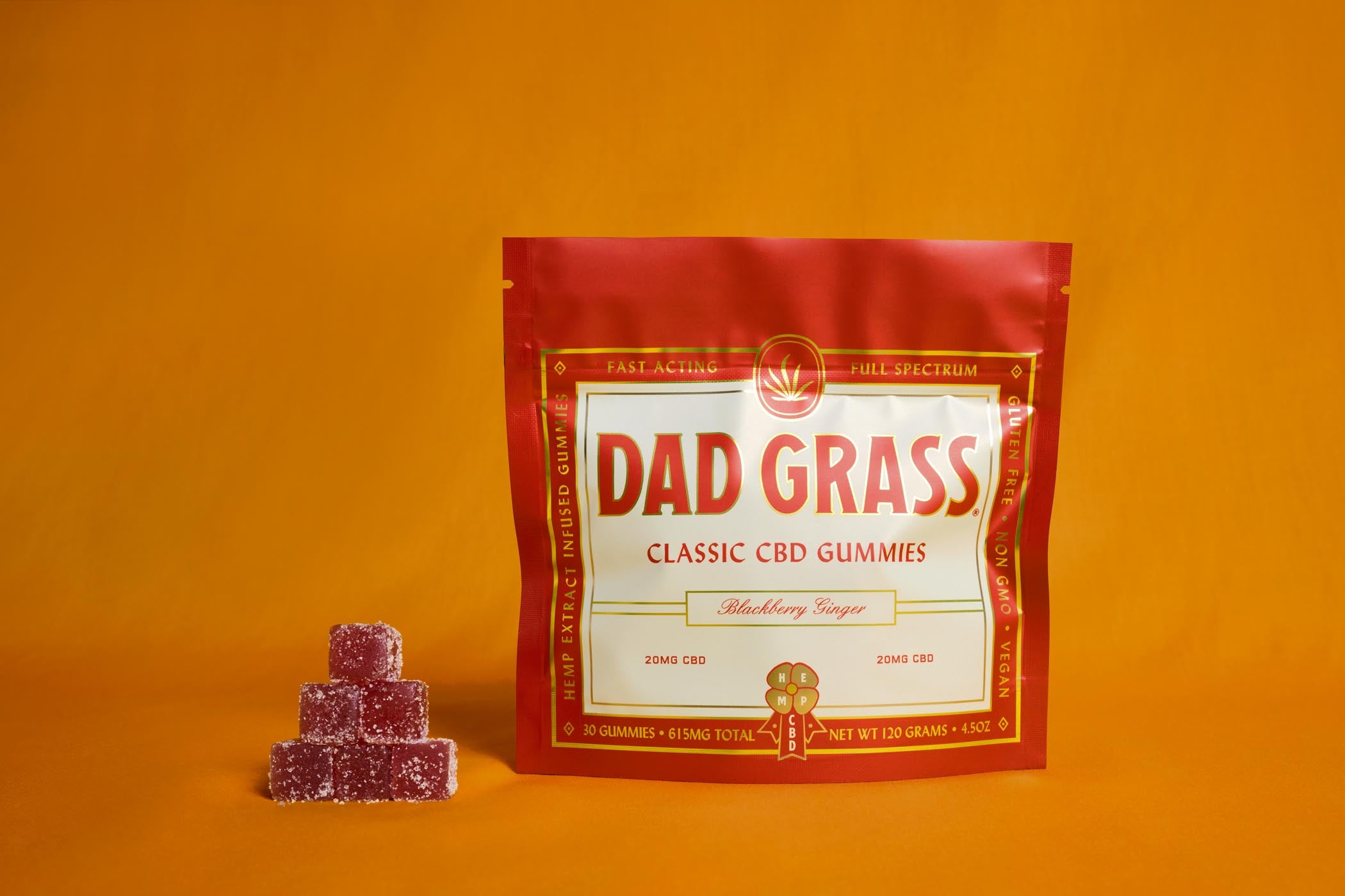 Classic Formula CBD Gummies for Stress, Anxiety & Pain | Dad Grass