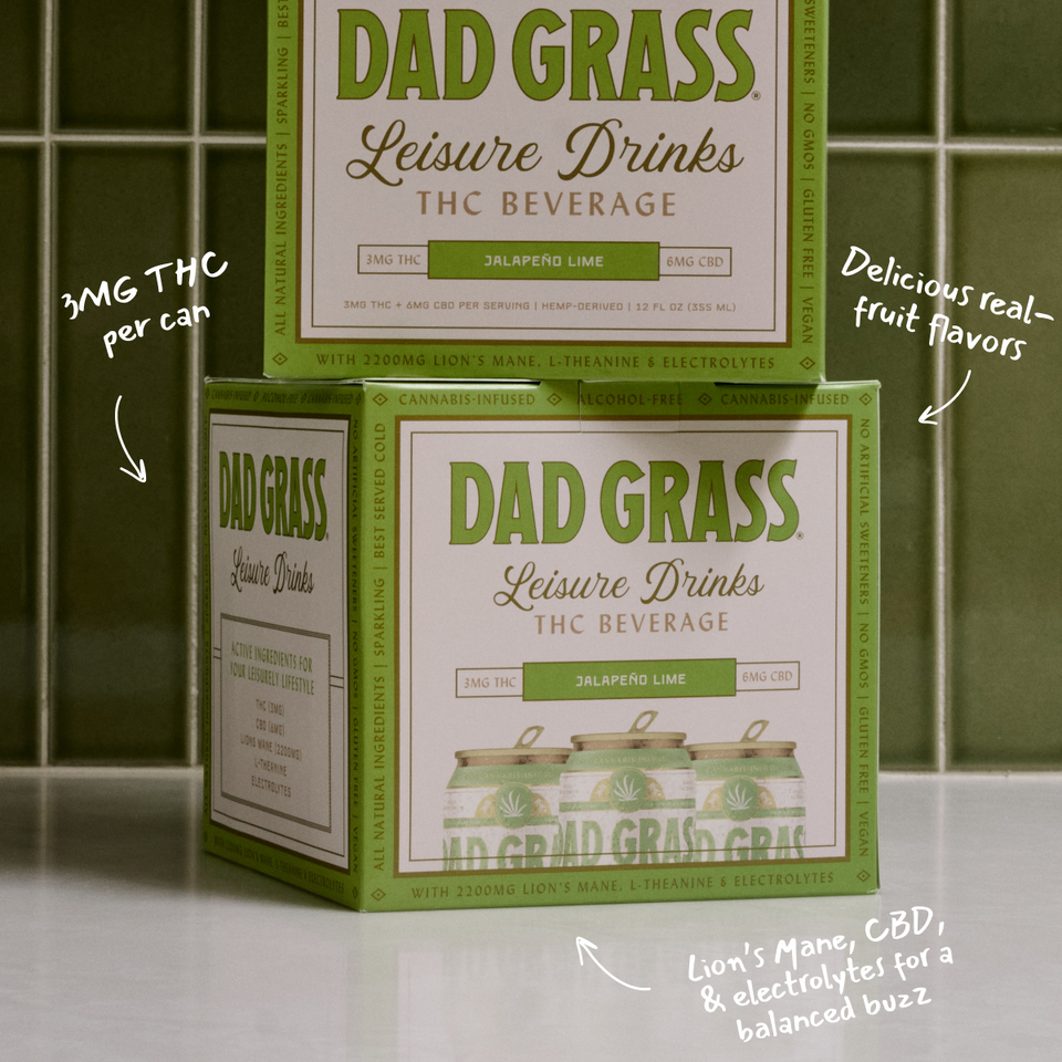 Dad Grass: Low-Dose Hemp Pre-Rolls, THC Gummies & Drinks