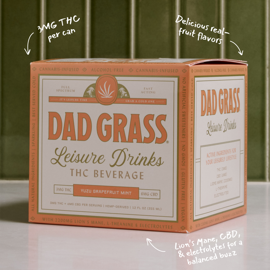 Dad Grass: Low-Dose Hemp Pre-Rolls, THC Gummies & Drinks