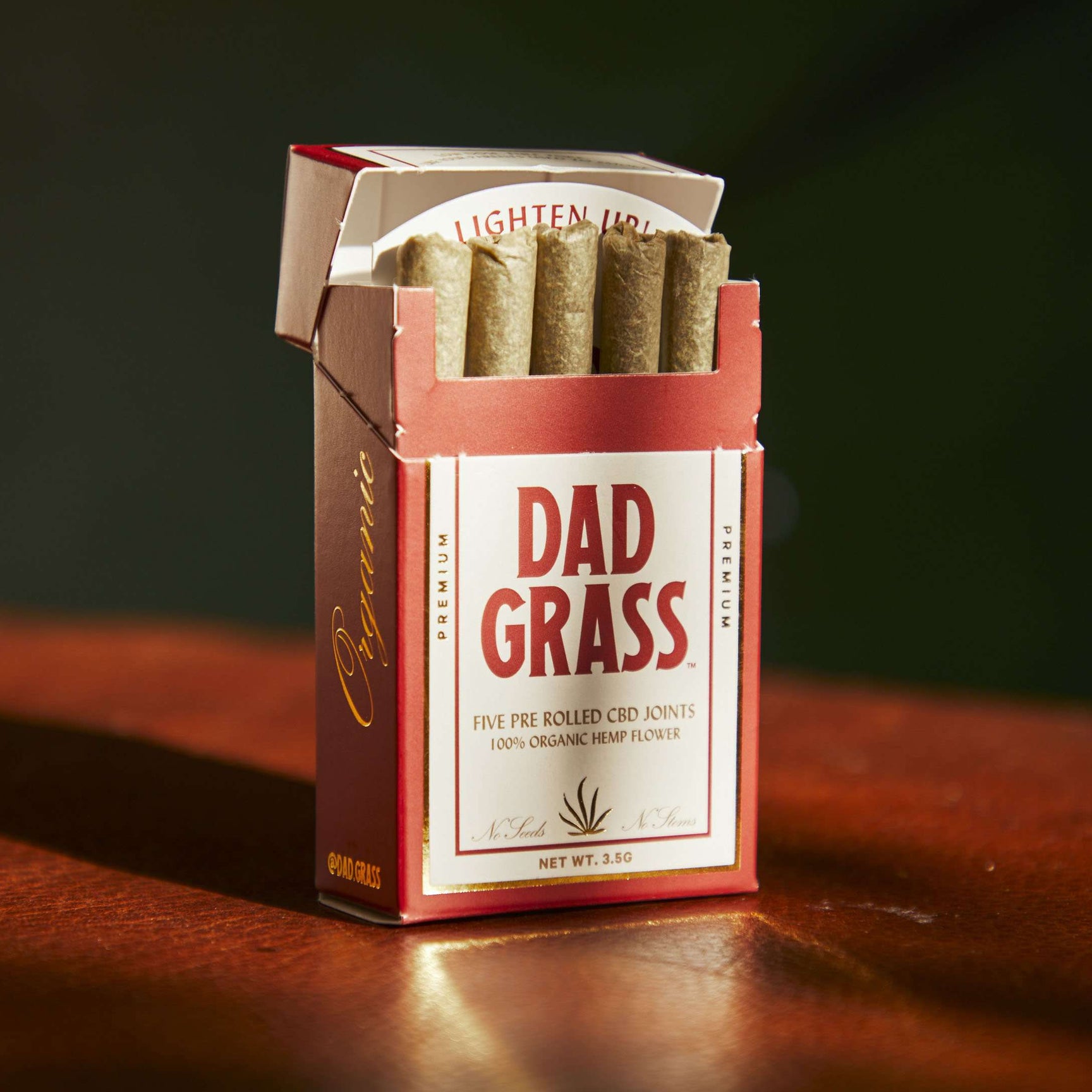 Organic Hemp CBD Pre Roll Joints 5-Pack | Premium Dad Grass